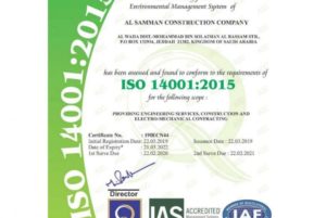 Certificates – SAMMAN CONSTRUCTION